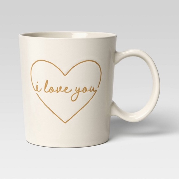 Threshold | Dining | Threshold Stoneware 6oz I Love You Mug Brand New ...